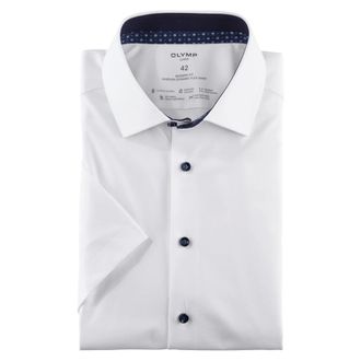 Olymp Olymp, Homme, Chemises, Blanc, Taille: 8XL 24/7 Luxor Modern Fit Shirt