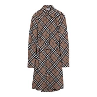 Burberry Femme, Robes, Beige, Taille: 36 FR Single-Breasted Manteaux