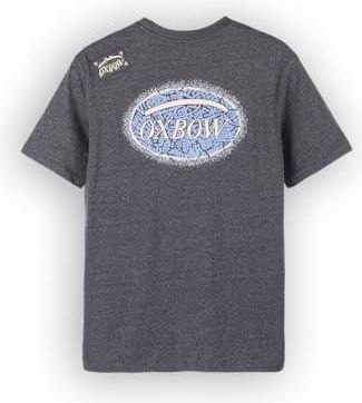 Oxbow Tee-shirt manches courtes jaspé SIGN Hiver 2025 Manches courtes, Col rond, Motif sur le dos