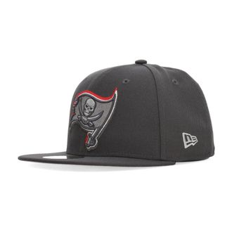 New Era Flat Brim Cap 5950 - - Accessories - Herren - Grau - ONE SIZE