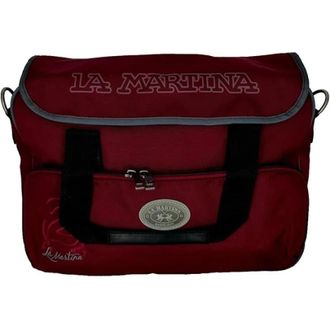 La Martina Burgunder Aktentasche Tasche Schultergurt - - Bags - Damen - Rot - ONE SIZE
