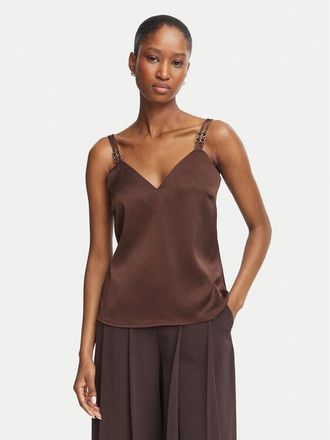 Morgan Top 242-OLAFI Dunkelbraun Regular Fit