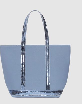 Vanessa Bruno Cabas M Zipp&eacute; Bleu Cendre