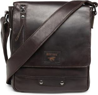Mustang Jeans San Marino Leather Crossbody Bag Brown