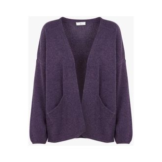 des petit hauts Lockere Lila Wollstrickjacke f&uuml;r Frauen - - Knitwear - Damen - Lila - M