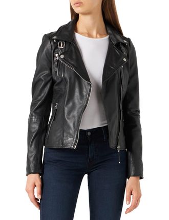Freaky Nation Damen Biker Princess Jacke, per Pack Schwarz (Shadow 9015), XX-Large (Herstellergröße: XXL)