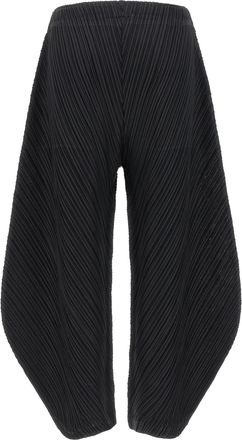 Pleats Please Issey Miyake Pleated Balloon Trousers - Black