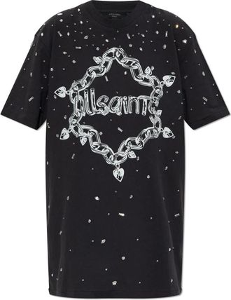 AllSaints Femme, Tops, Noir, Taille: 36 FR Drip Scatter Embellished Mini Dress