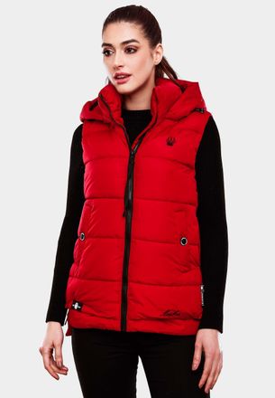 Marikoo Steppweste MARIKOO Zarinaa, Damen, Gr. XS (34), rot, Obermaterial: 100% Polyester. Futter: 100% Polyester. Wattierung: 100% Polyester, Westen Steppwes