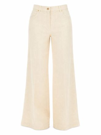 Aspesi Wide-leg Cotton Trousers - Beige