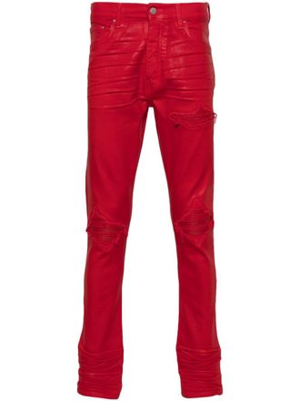 Amiri jean skinny Wax MX1 - Rouge