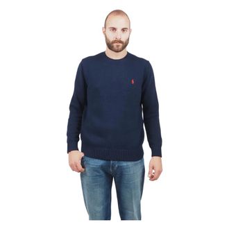Ralph Lauren Blaues Baumwoll-Herrenhemd - - Knitwear - Herren - Blau - S