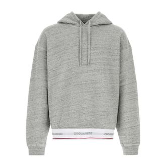 Dsquared2 Cotton Oversize Sweatshirt - - Sweatshirts & Hoodies - Herren - Grau - XL