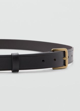 Mango Ceinture 100 % cuir marron - Homme - 100 - MANGO MAN