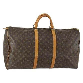 Louis Vuitton Sac week-end Pre-owned en toile - Femme - Pre-owned - Brun - Taille: ONE Size