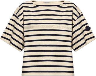 Moncler Femme, Tops, Bleu, Taille: 36 FR Oversize T-shirt