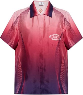 Casablanca Femme, Blouses et Chemises, Rose, Taille: 36 FR Chemise en soie avec poche