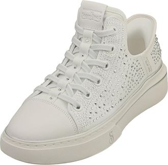 Skechers Womens Dogg: Snoop One-Rhine-Stoned Hands Free Slip-ins Sneaker, Weiss/opulenter Garten, 36.5 EU