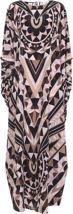 Pucci Femme, Robes, Multicolore, Taille: ONE Size Silk Long Dress