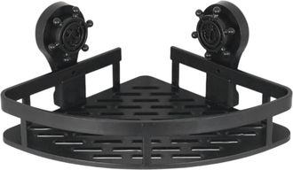 Generic Dreieckiges Badezimmer-Eckregal - Dreieckiges Aufbewahrungsregal mit Saugnapf, schwebendes Wandregal für Badezimmer | Stabiles Badezimmer-Aufbewahrung