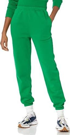 Amazon Essentials Pantalon de Jogging Décontracté, Taille Haute (Disponible en Grandes Tailles) Femme, Vert, XL