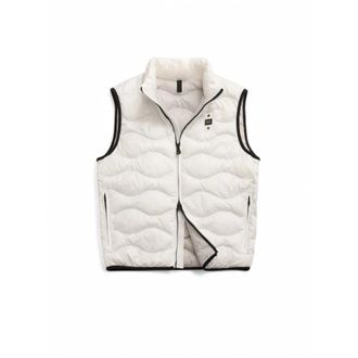 Blauer Gepolsterte Polyester-&Auml;rmellose Jacke - - Jackets - Herren - Wei&szlig; - 2XL