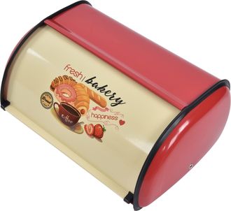 CHICIRIS Brotkasten, Brotbeh&auml;lter, Brotaufbewahrung, Brotkasten aus Metall f&uuml;r die K&uuml;chenarbeitsplatte, Brotkastenhalter mit Gro&szlig;em Fassungsverm&ouml;gen und Rollde