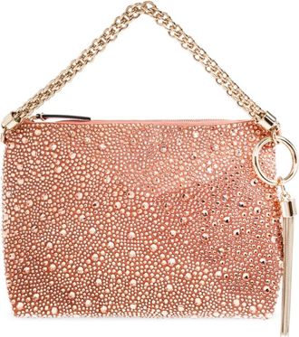 Jimmy Choo London Femme, Sacs, Rose, Taille: ONE Size Callie Satin Clutch