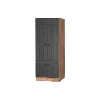 Vicco Armoire Micro-Ondes Fame-Line, Gris foncé, 60cm