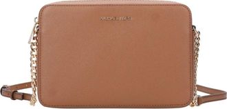 Michael Kors Braune Leder-Schultertasche mit Logo - - Bags - Damen - Braun - ONE SIZE