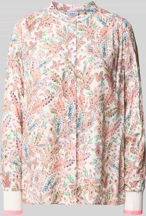 Emily van den Bergh Regular Fit Bluse aus Viskose im Allover-Look