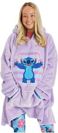 Disney Lilo & Stitch Sweat à capuche surdimensionné en polaire pour femme (Ladies, taille unique), Ladies, Taille unique