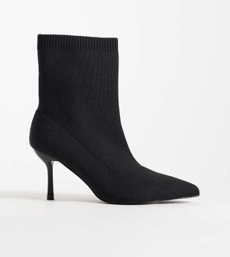 Public Desire Public Desire - Voha - Bottines larges souples &agrave; talon aiguille - Noir