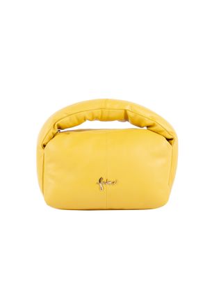 Faina Henkeltasche aus Leder Damen gelb