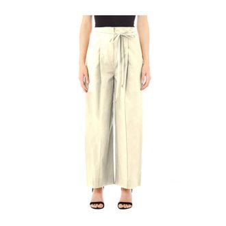 Liu Jo Femme, Pantalons, Beige, Taille: 40 FR Pantalon Palazzo Chic en Beige