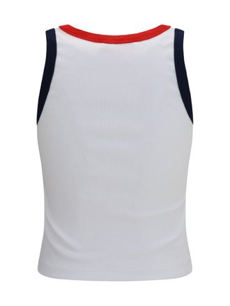 Fiorucci Womens Tank Top Angels Patch Multicolour Cotton