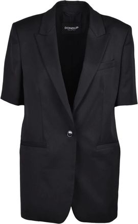 Dondup Femme, Vestes, Noir, Taille: 42 FR Giacca Sfiancata Lunga