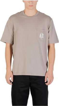 A|X Armani Exchange Homme, Tops, Brun, Taille: XS Pocket Logo T-Shirt