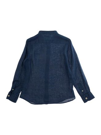 MC2 Saint Barth Boys Womens Blouse Pati Blue Linen Shirt