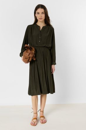 Gerard Darel Jupe satin&eacute;e pliss&eacute;e - JULIAH - Bronze