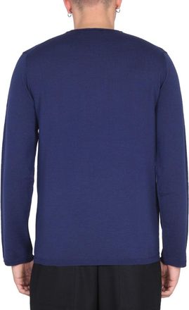 Comme Des Gar&ccedil;ons Wool Jersey Sweater - Blue
