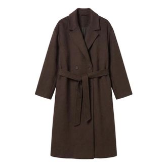 Vero Moda Langer zweireihiger Mantel - - Coats - Damen - Braun - 3XS