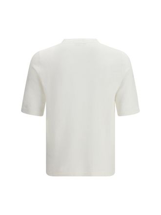 Lardini Mens Linen And Cotton Knit T-Shirt 100 Linen; T-Shirts Polos