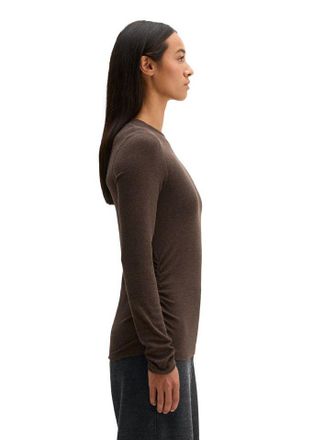 Marc O'Polo Langarmshirt mit gerafften Seitenn&auml;hten