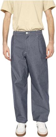 Carhartt Work in Progress Homme, Pantalons, Bleu, Taille: XL Wide Pantalons