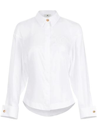 Elisabetta Franchi chemise à broderies - Blanc