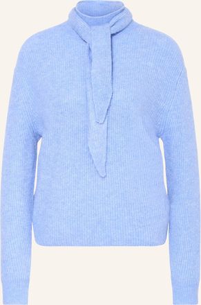 OPUS Pullover Parf Mit Abnehmbarer Schluppe blau