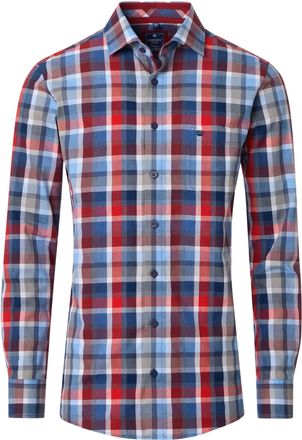 Redmond Comfort Fit - Herren Freizeithemd Langarm Hemd (252015111), Gr&ouml;&szlig;e:XXL, Farbe:Rot(500)