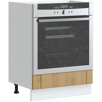vidaXL Herdumbauschrank Lucca Artisan-Eiche Holzwerkstoff Vidaxl