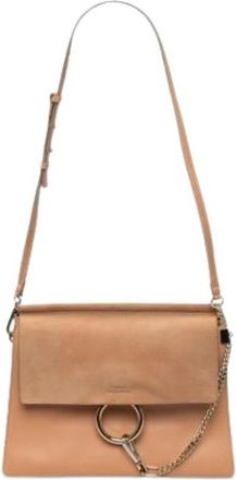 Chlo&eacute; Pre-owned Faye Suede Shoulder Bag - - Pre-owned - Damen - Beige - ONE SIZE